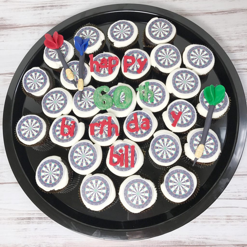 Dartboard Themed Cupcakes - Kelly Lynn's Sweets and Treats